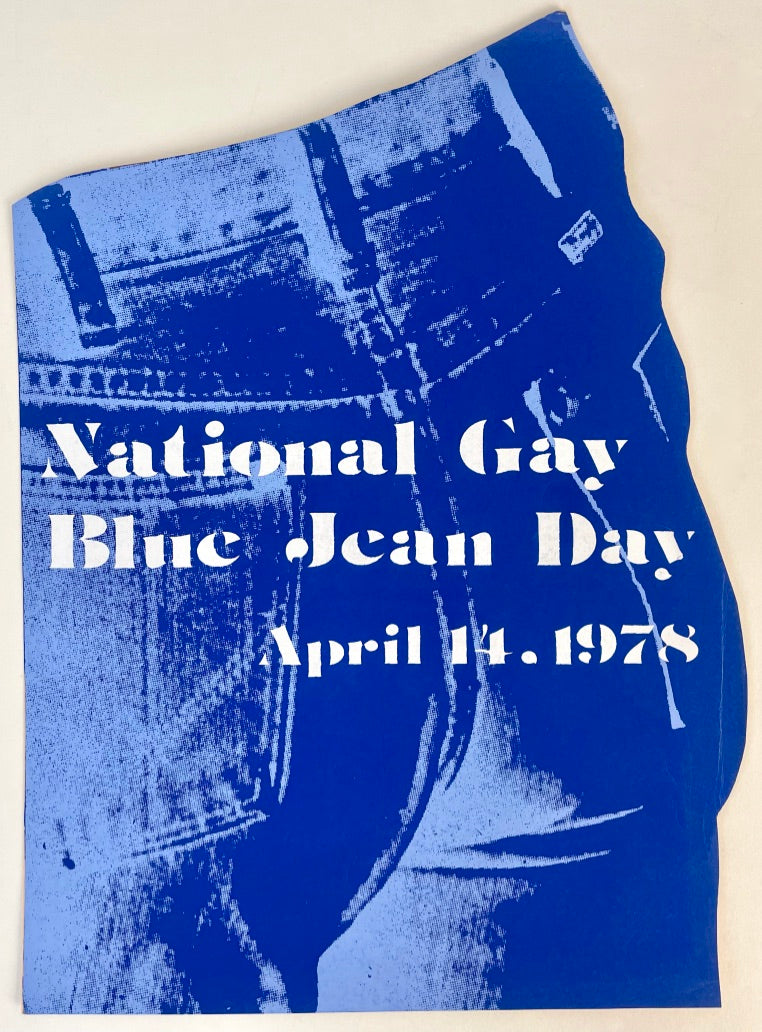 National Gay Blue Jean Day April 14, 1978 Poster – "B" Dry Goods